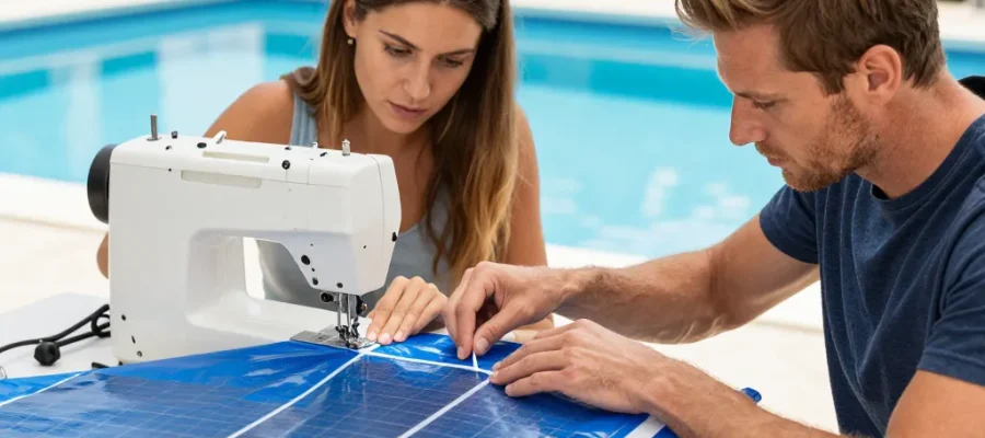 Coudre une bâche à bulle : la technique pour les coutures résistantes ...
